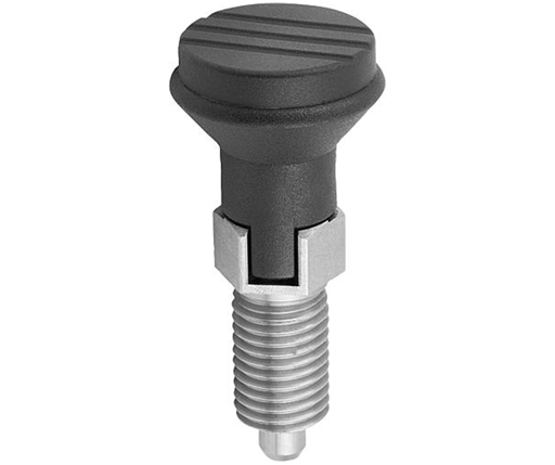 Indexing Plungers - Stainless Steel Hand Retractable Plunger w/ Collar ...